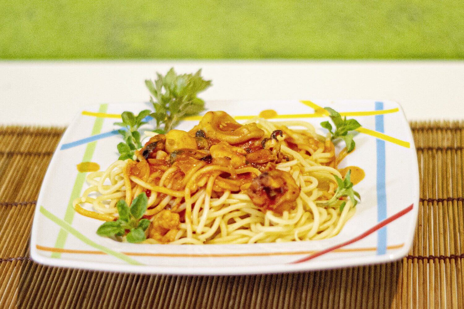 Rezept Spaghetti Frutti di Mare mit Apfelcider - Land-drink